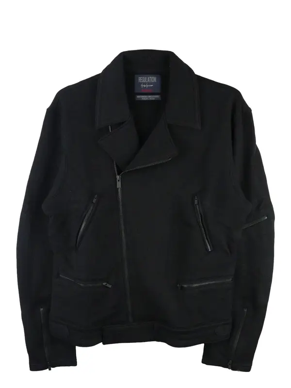 Yohji Yamamoto Felted Biker Jacket - Black