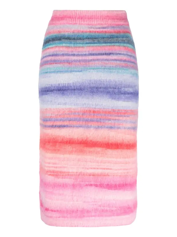 Missoni Slub Brushed Knitted Skirt - Pink