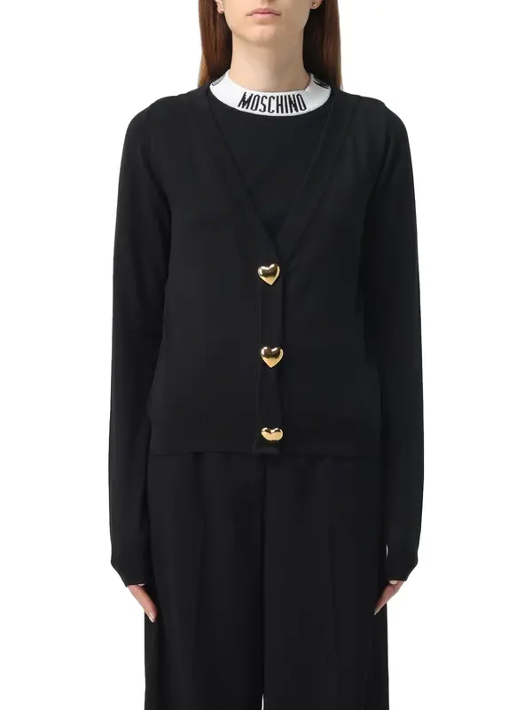 Moschino Cotton Cardigan - Black