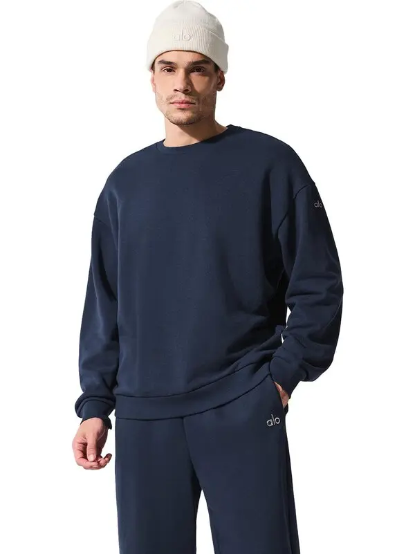 Alo Yoga Crewneck Pullover Top - Navy