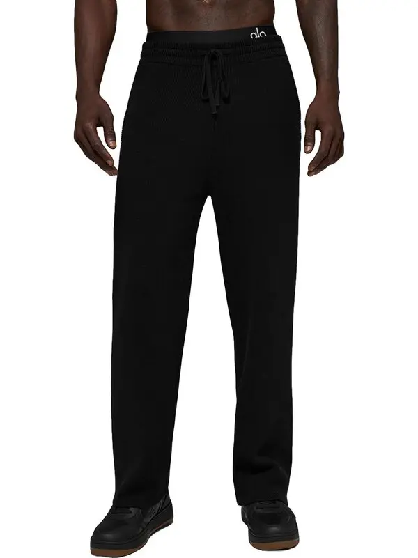 Alo Yoga Scholar Straight Leg Sweatpant - Black