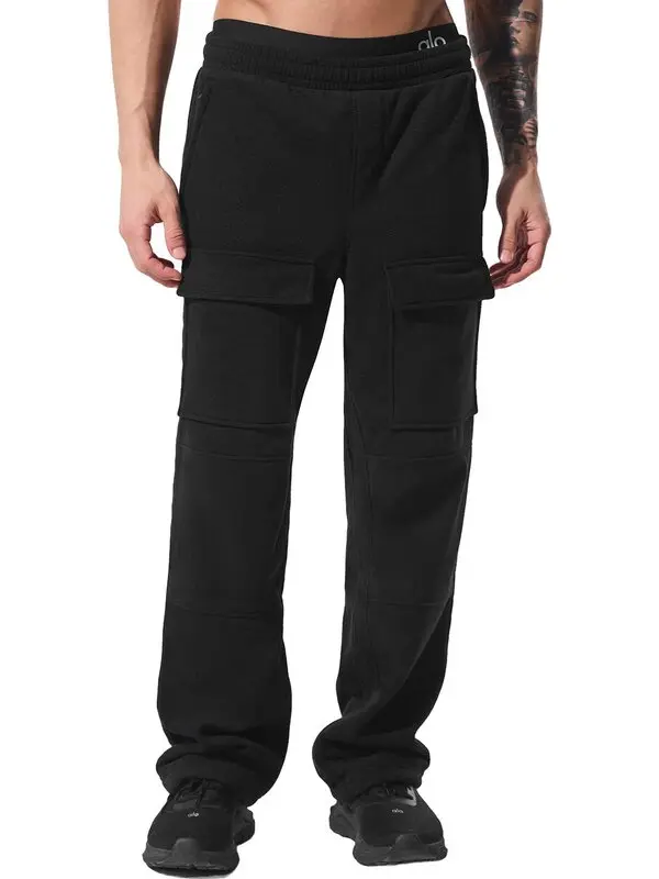 Alo Yoga Polar Fleece Ridge Cargo Pants - Black