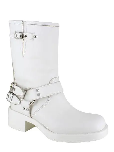 ZIGI Marce Moto Bootie - Off White Leather