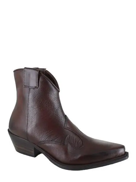 ZIGI Imma Ankle Western Boot - Tan Leather