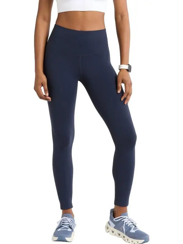 Zella Studio Luxe High Waist 7/8 Leggings - Navy Sapphire