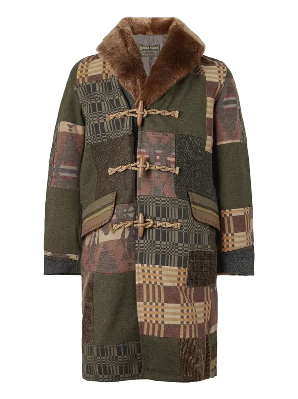 Ralph Lauren Ellendale Patchwork Cotton-blend Coat - Brown