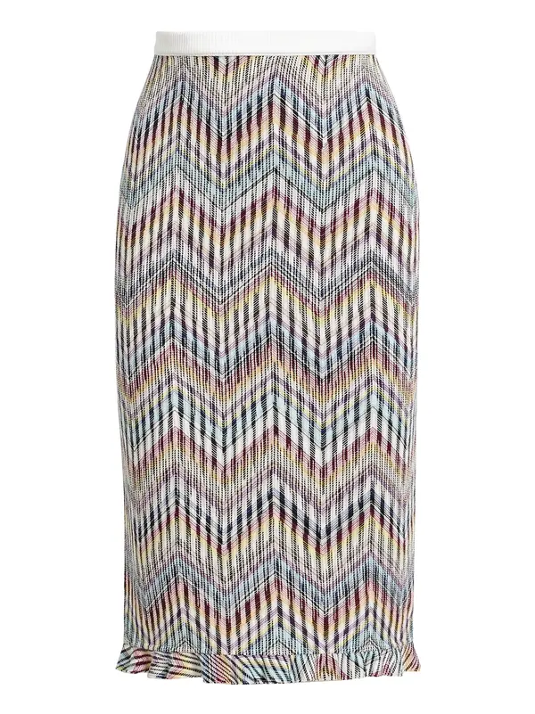 Missoni Crochet-knit Cotton-blend Skirt - White