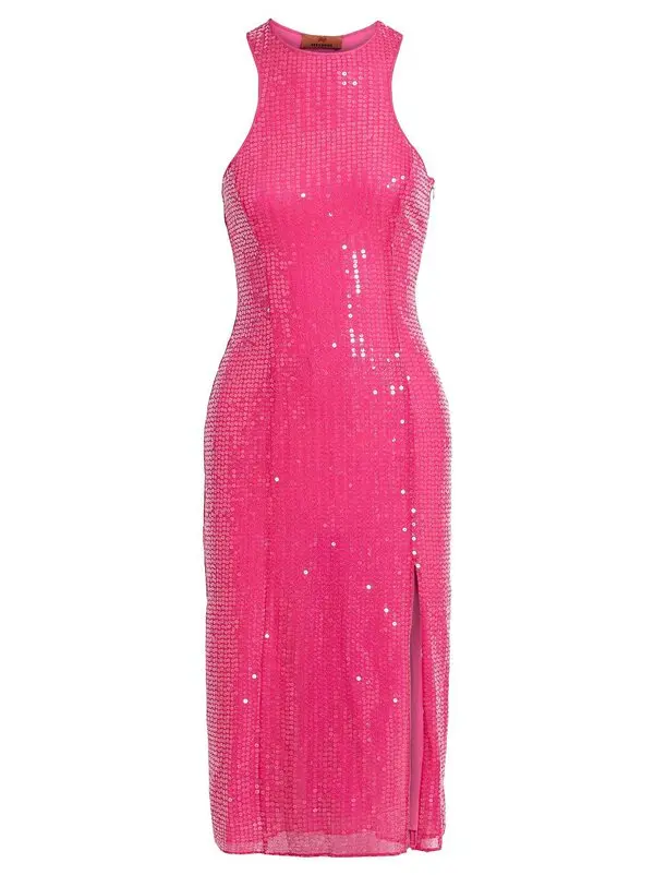 Missoni Sequined Silk Dress - Fuchsia