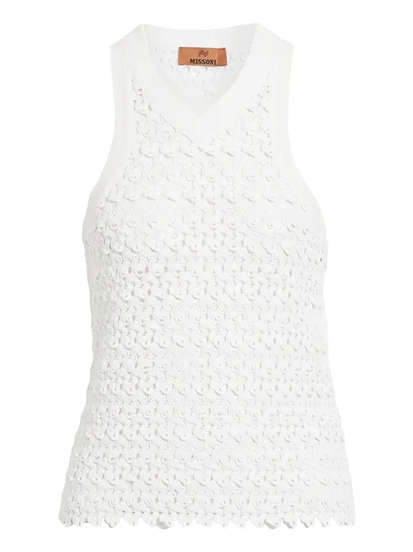 Missoni Crocheted Tank - White