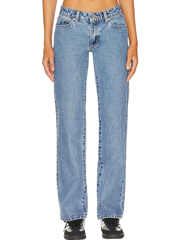 Abrand Denim Low Rise Straight Jeans - Katie
