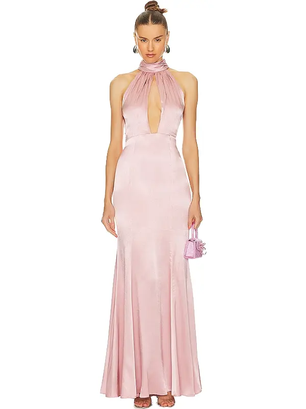 LOVERS AND FRIENDS Bridgette Gown - Clay Pink