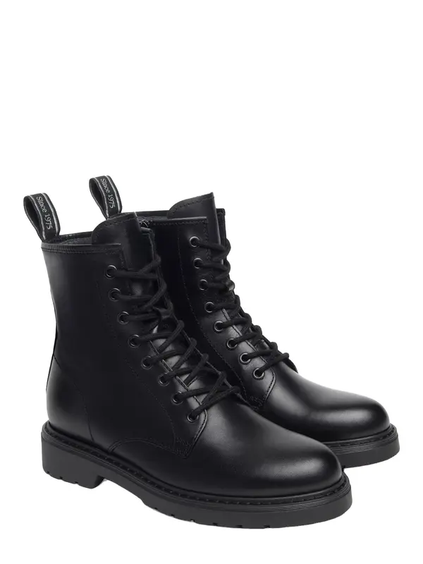 NEROGIARDINI Clean Combat Boot - Black