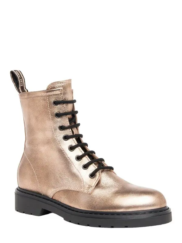NEROGIARDINI Clean Combat Boot - Gold