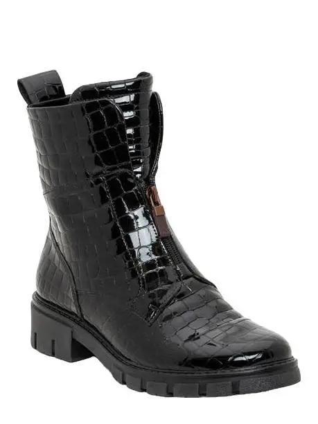 ARA Deon Zip Combat Boots - Black