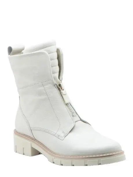 ARA Deon Zip Combat Boots - Cream