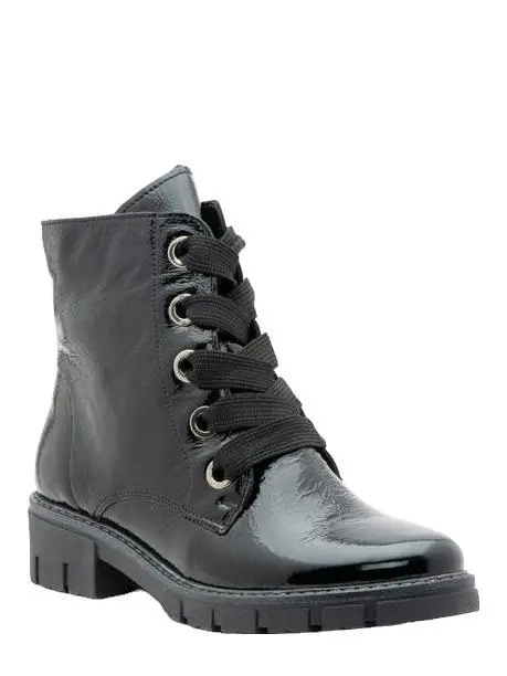 ARA Debbie Lace-up Bootie - Black Leather