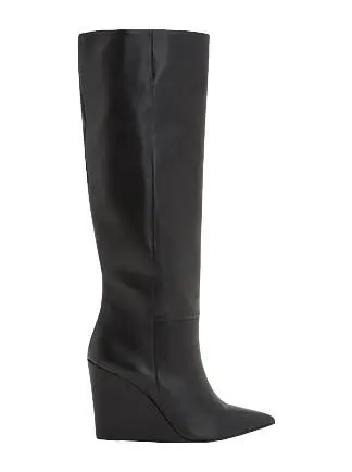 8 BY YOOX Leather Pointed-toe Platform Boots - Black