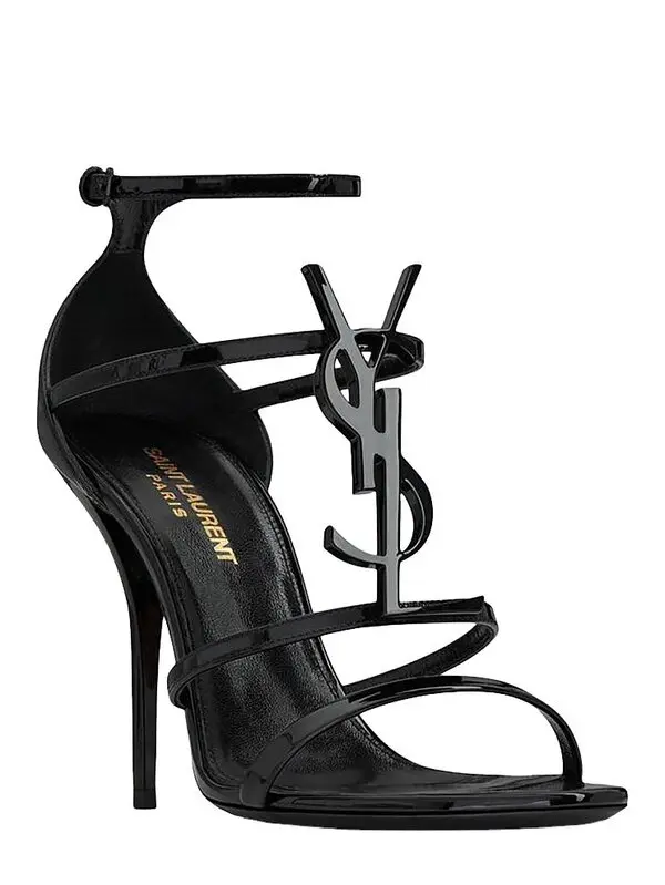 Saint Laurent Cassandra High Heel Sandals - Black