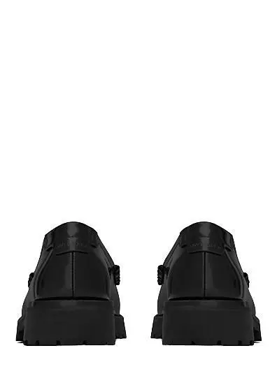 Saint Laurent Le Loafer Chunky Penny Slippers - Black