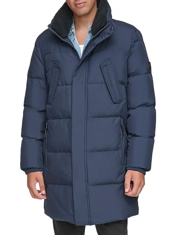 Andrew Marc Valcour Quilted Down Coat - Ink