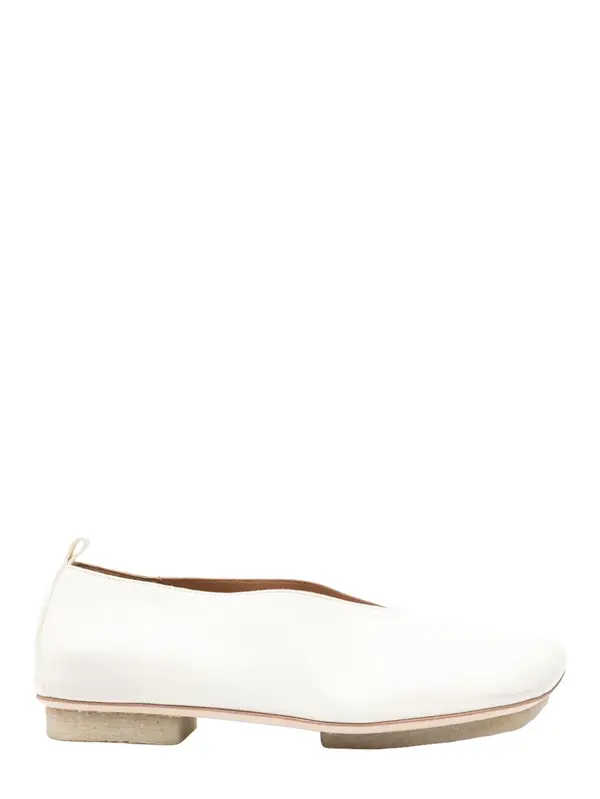 UMA WANG Leather Ballerina Shoes - Neutrals