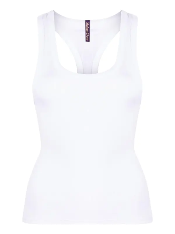 MAISON CLOSE Scoop-neck Top - White