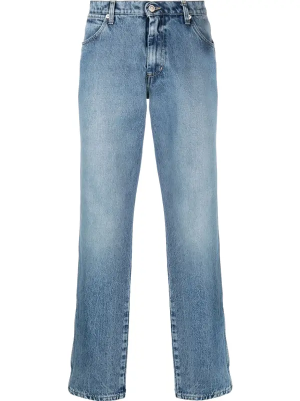 Bally Mid-rise Straight-leg Jeans - Blue