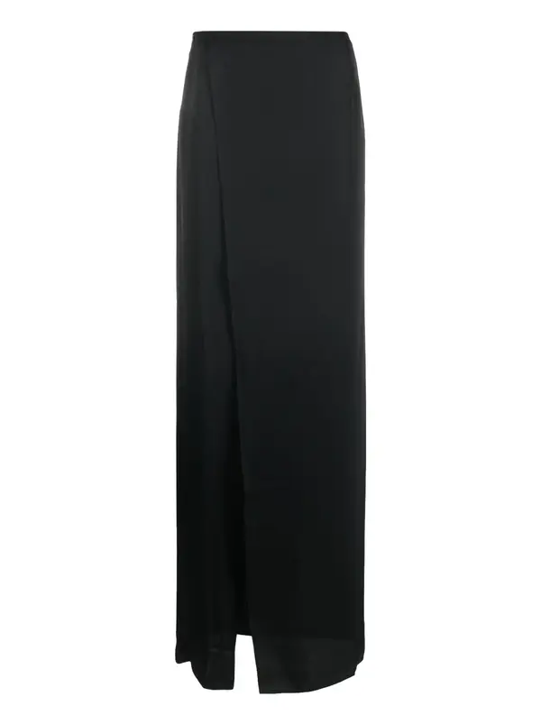 MAISON CLOSE Wrap-design Skirt - Black