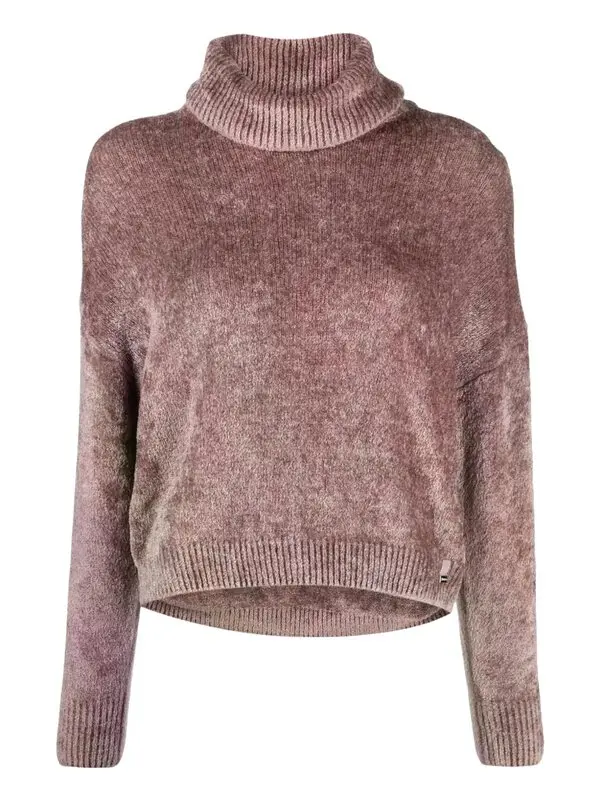 Herno Chenille Roll-neck Jumper - Pink