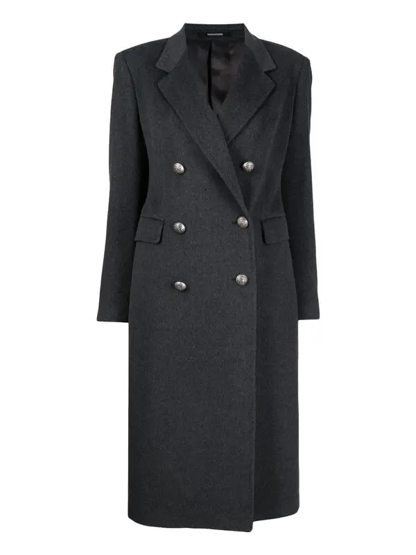 Tagliatore Meryl Double-breasted Felted Coat - Grey