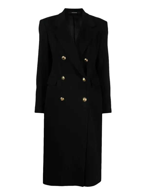 Tagliatore Meryl Double-breasted Felted Coat - Black