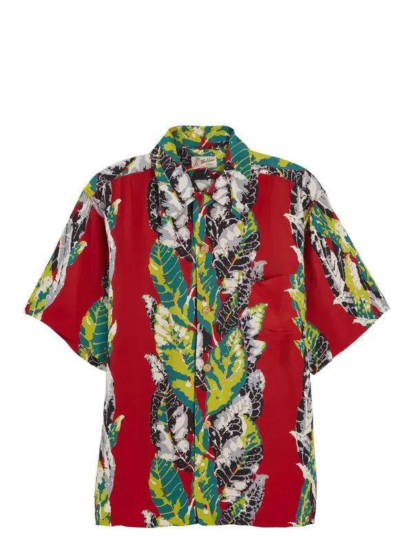Vintage Floral Hawaiian Shirt - Red