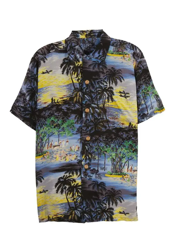 Vintage Hawaiian Shirt - Blue