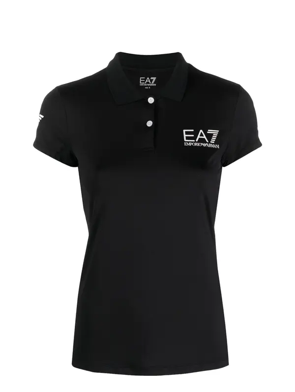 Emporio Armani Tennis Pro Polo Shirt - Black