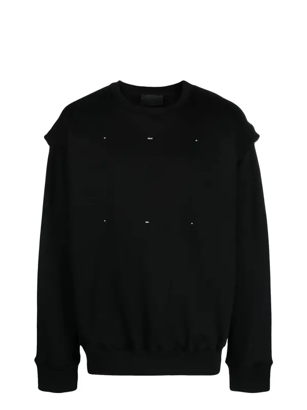 HELIOT EMIL Crew-neck Cotton Sweatshirt - Black