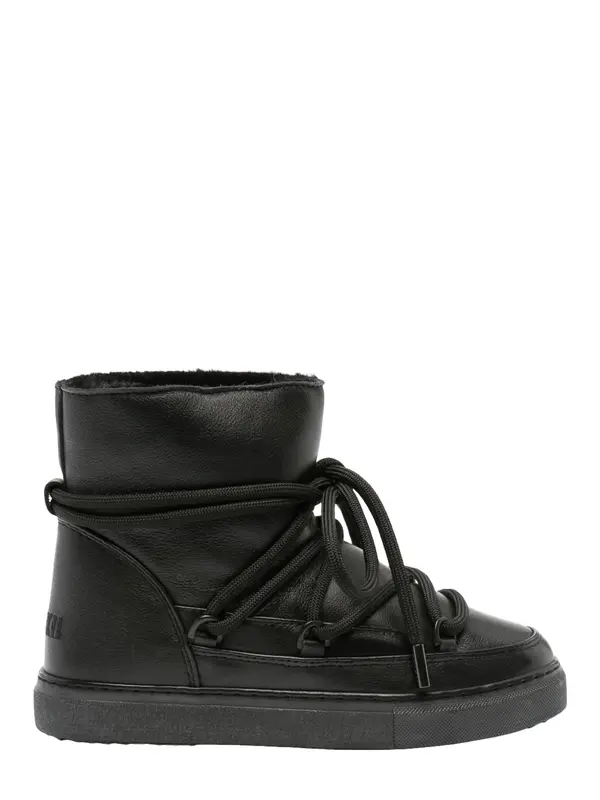 Inuikii Lace-up Ankle Boots - Black