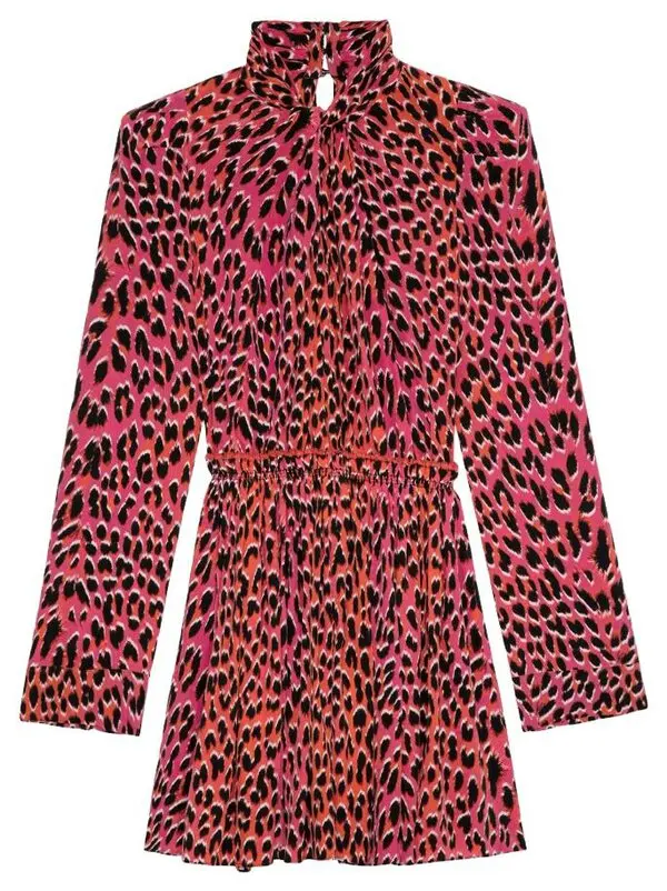 Zadig&Voltaire Ryde Elasticized Leopard-print Minidress - Rose