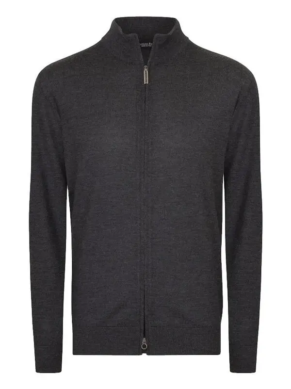 Stefano Ricci Cashmere And Silk Knit Blouson Sweater - Grey