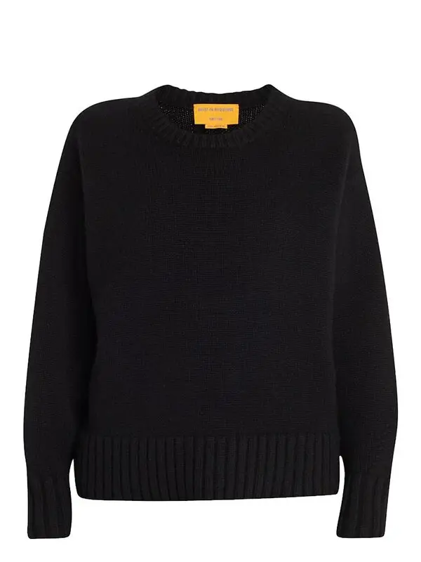 Guest In Residence Cozy Cashmere Crewneck Sweater - Black
