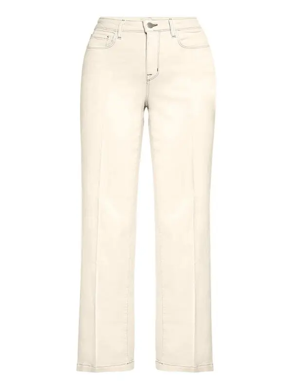 L'Agence Scottie High-rise Wide-leg Jeans - Macadamia