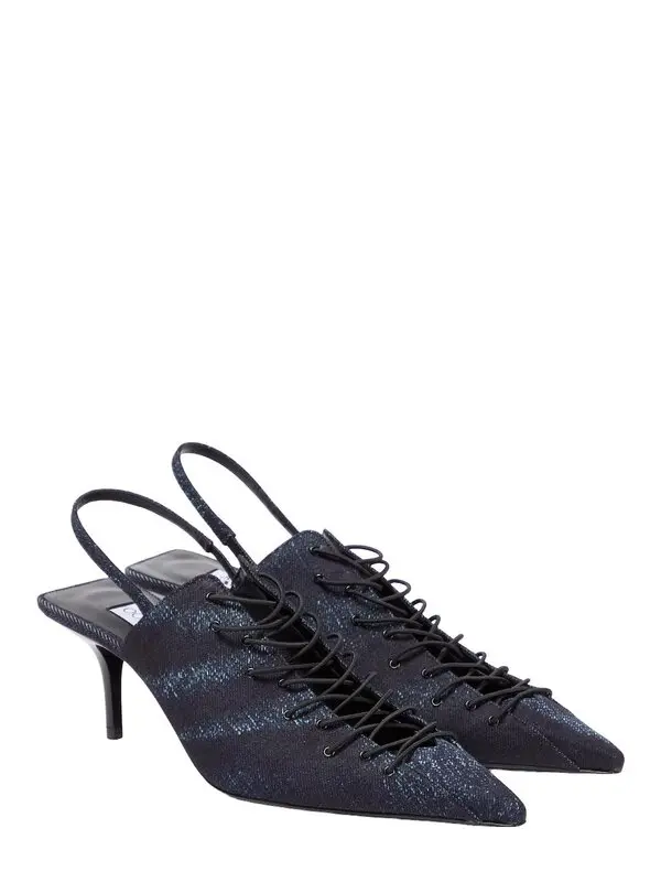 JIMMY CHOO Corset Slingback Pumps - Blue