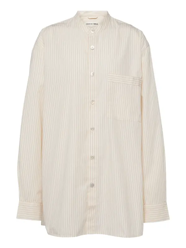 BIRKENSTOCK X Tekla Striped Pajama Shirt - Beige