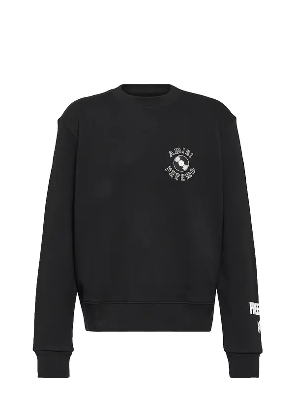 Amiri Printed Cotton Jersey Sweatshirt - Black