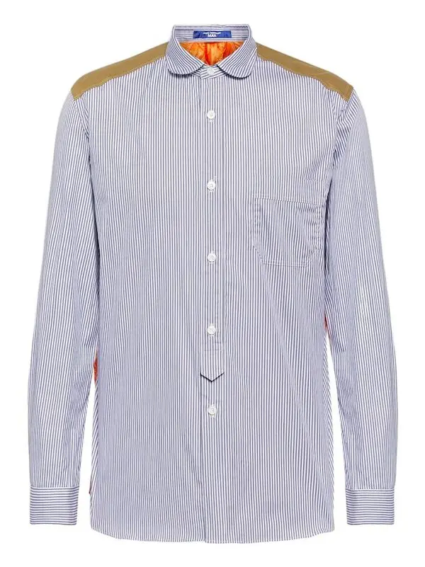 Junya Watanabe Panelled Cotton-blend Shirt - Multicoloured