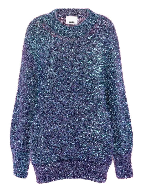Isabel Marant Wayne Metallic Sweater - Purple