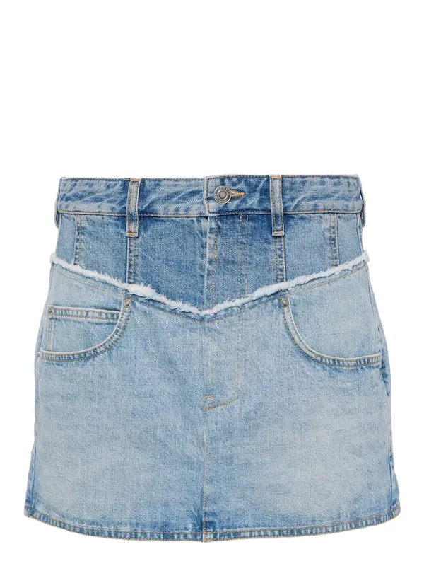 Isabel Marant High-rise Denim Miniskirt - Blue