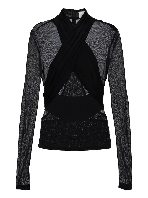 Isabel Marant Resly Mesh Top - Black