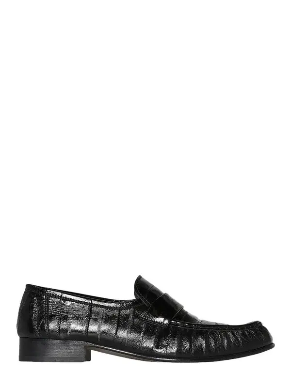 THE ROW Soft Loafer - Black
