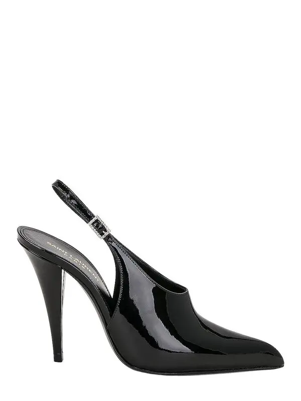 Saint Laurent Nico Slingback Pumps - Nero