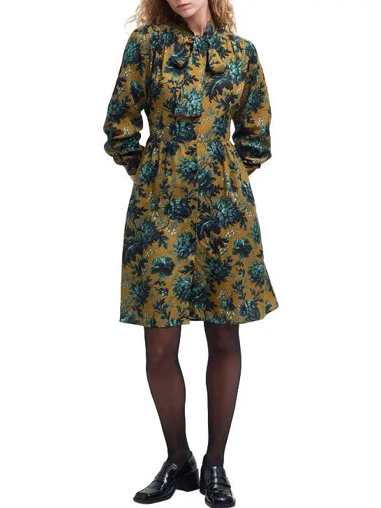 Barbour Queensbridge Floral Shirt Dress - Opia Bronze
